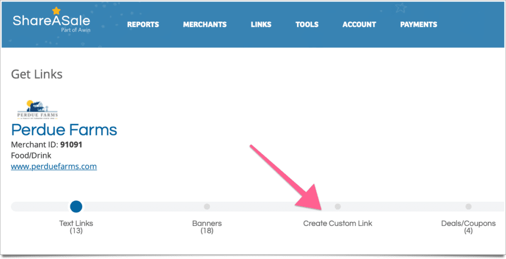 How to Create Custom Links in ShareASale | Affilinomics